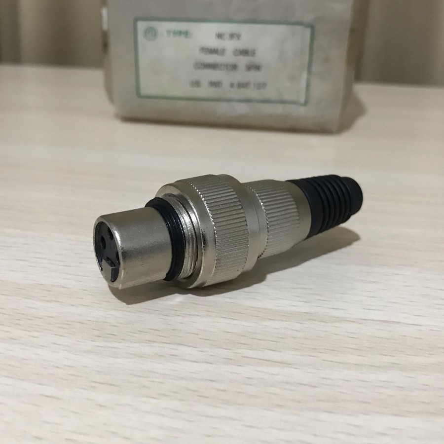 Jual SOCKET SOKET CANON XLR FEMALE CEWEK BESI METAL NEUTRIK NC 3FX ...