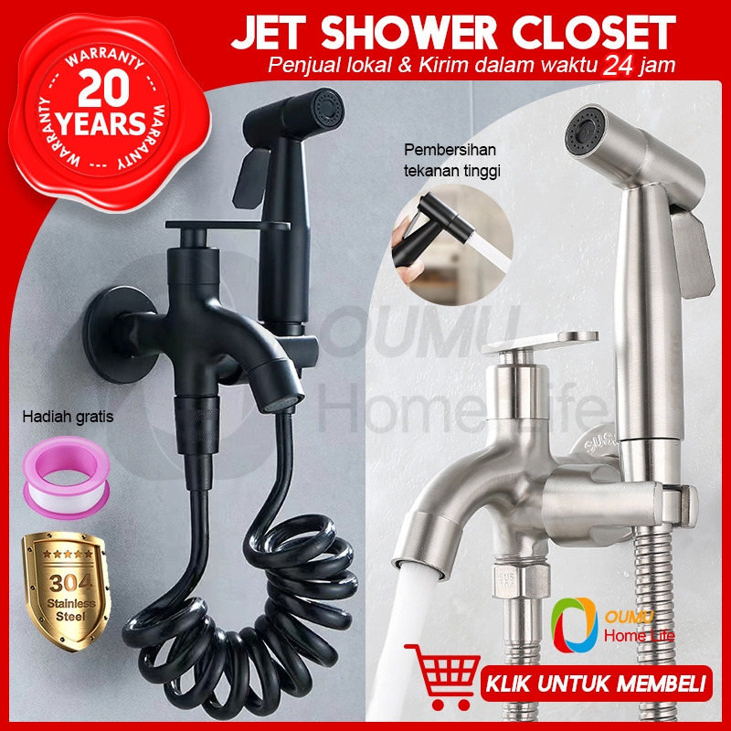 Jual SUS304 1 Set Jet Shower Kloset/Kran Cabang Shower Stainless/Jet ...