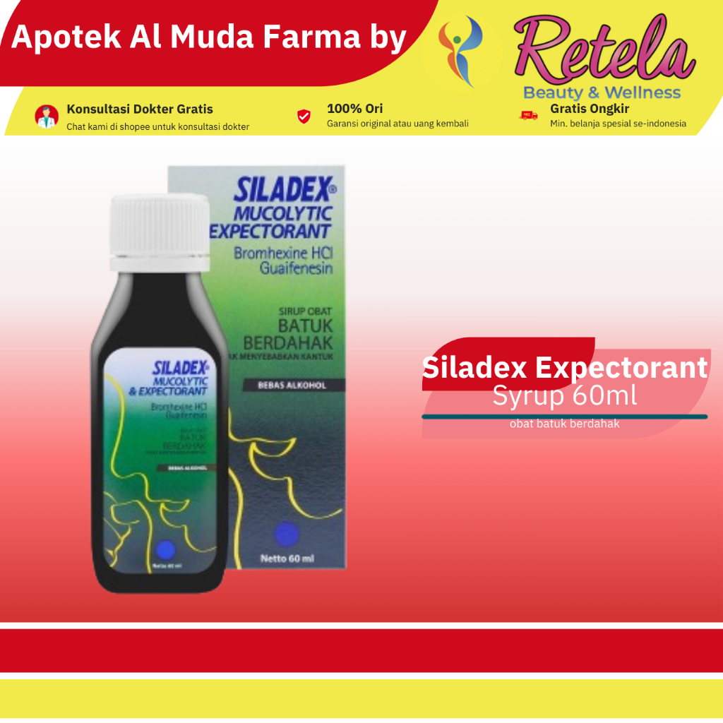 Jual SILADEX EXPECTORANT BOTOL 60ML | Shopee Indonesia