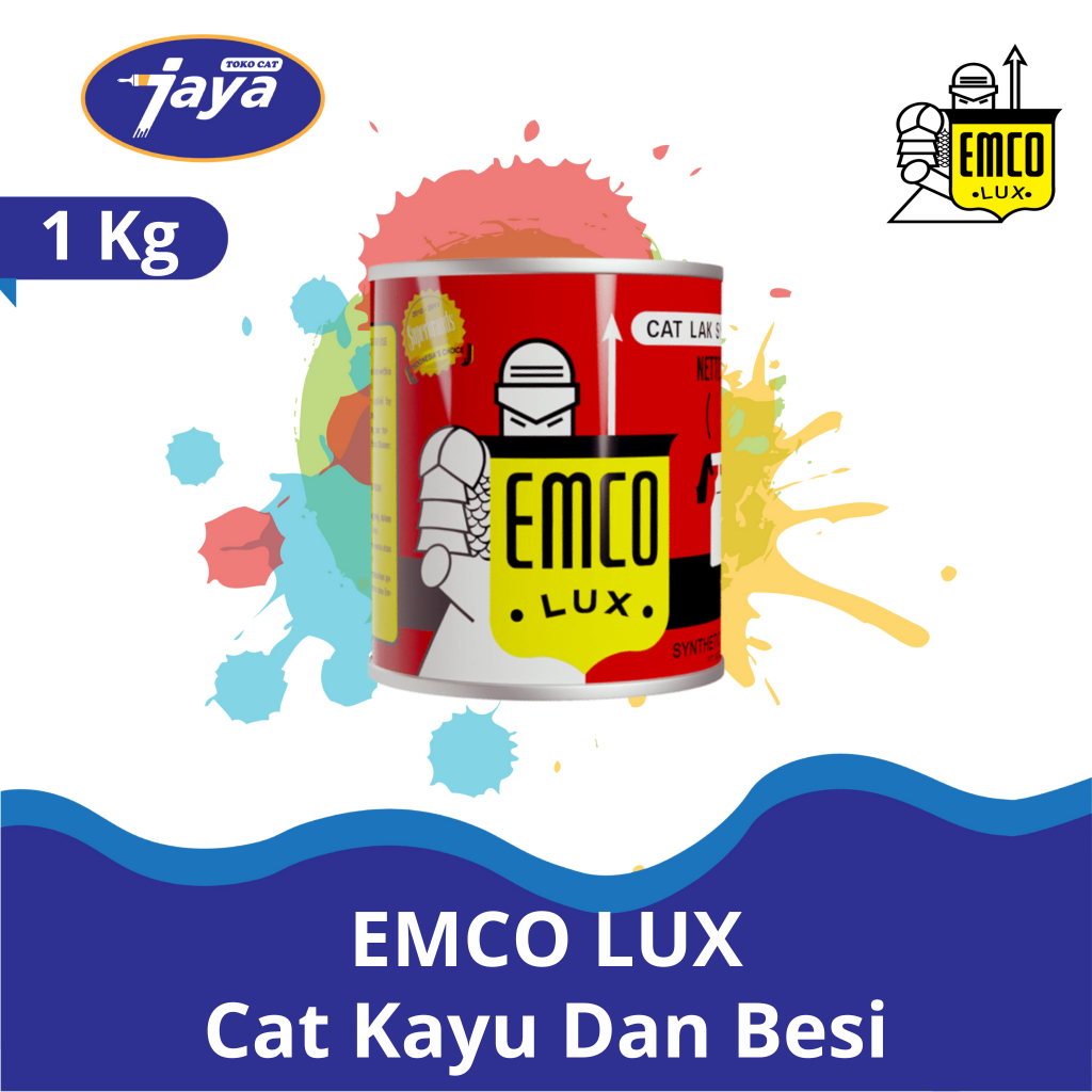 Jual CAT KAYU DAN BESI EMCO LUX 1KG | Shopee Indonesia