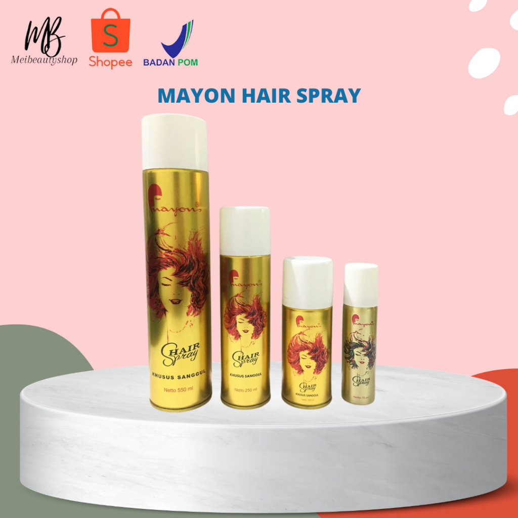 Jual MAYON Hair Spray Rambut Sanggul 75ml / 150ml / 250ml / 350ml ...