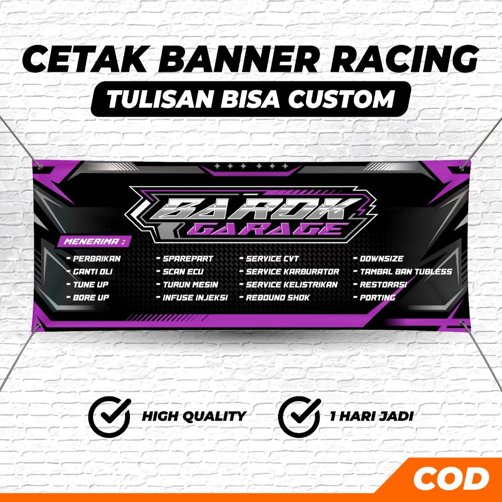 Jual BANNER RACING CUSTOM / SPANDUK BENGKEL CUSTOM / BANNER SOUND ...