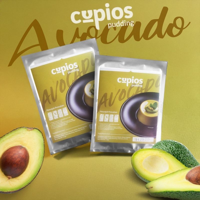Jual CUPIOS pudding rasa avocado (Bubuk pudding instan) | Shopee Indonesia