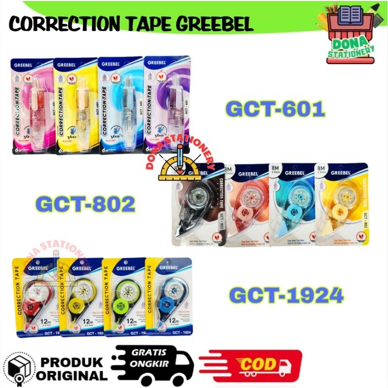 Jual GREEBEL CORRECTION TAPE TIP EX KERING TIPE X GCT 1924 CORECTION ...