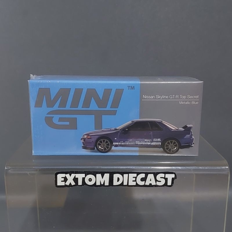 Jual Mini GT 589 Nissan Skyline R32 Top Secret Metallic Blue | Shopee ...