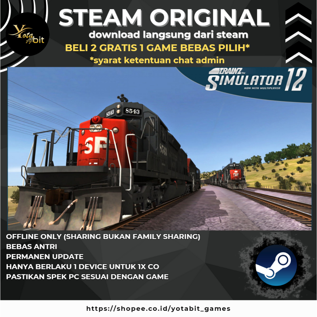 Jual Trainz Simulator 12 PC Game Sharing Original Offline | Shopee ...