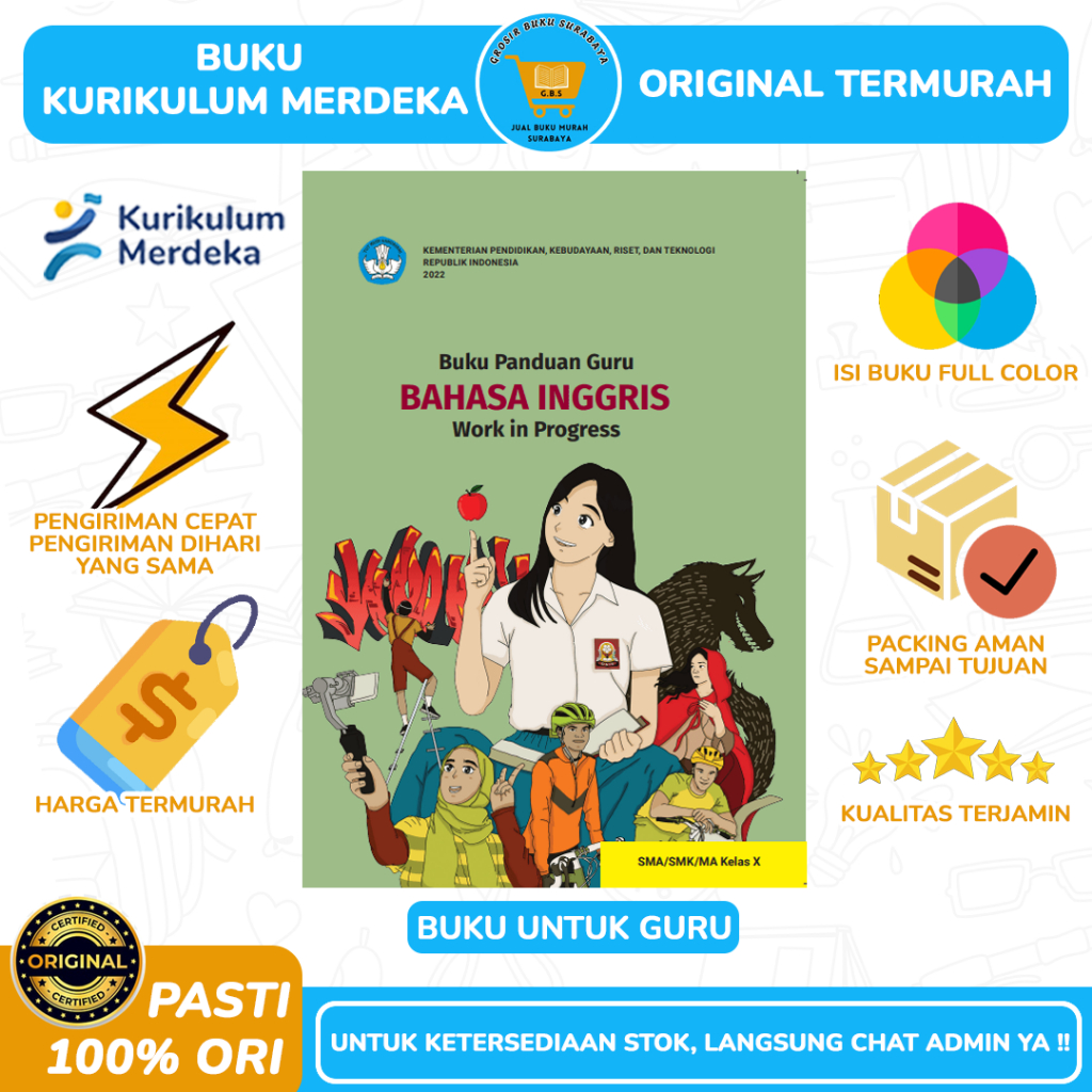 Jual Buku Panduan Guru Bahasa Inggris Kelas 10 SMA - Buku Paket Kumer - Kurikulum Merdeka ...