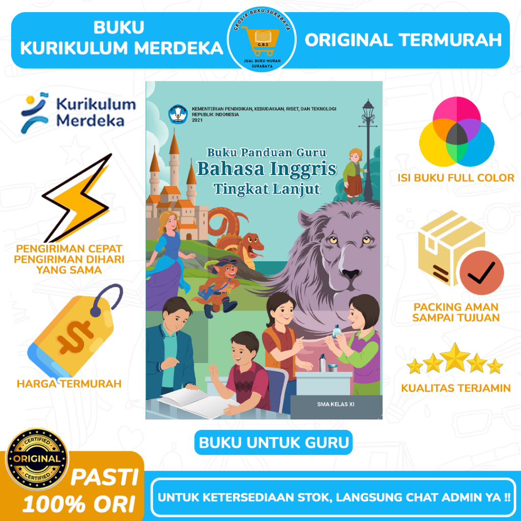 Jual Buku Panduan Guru Bahasa Inggris *Tingkat Lanjut Kelas 11 SMA - Buku Paket Kumer ...