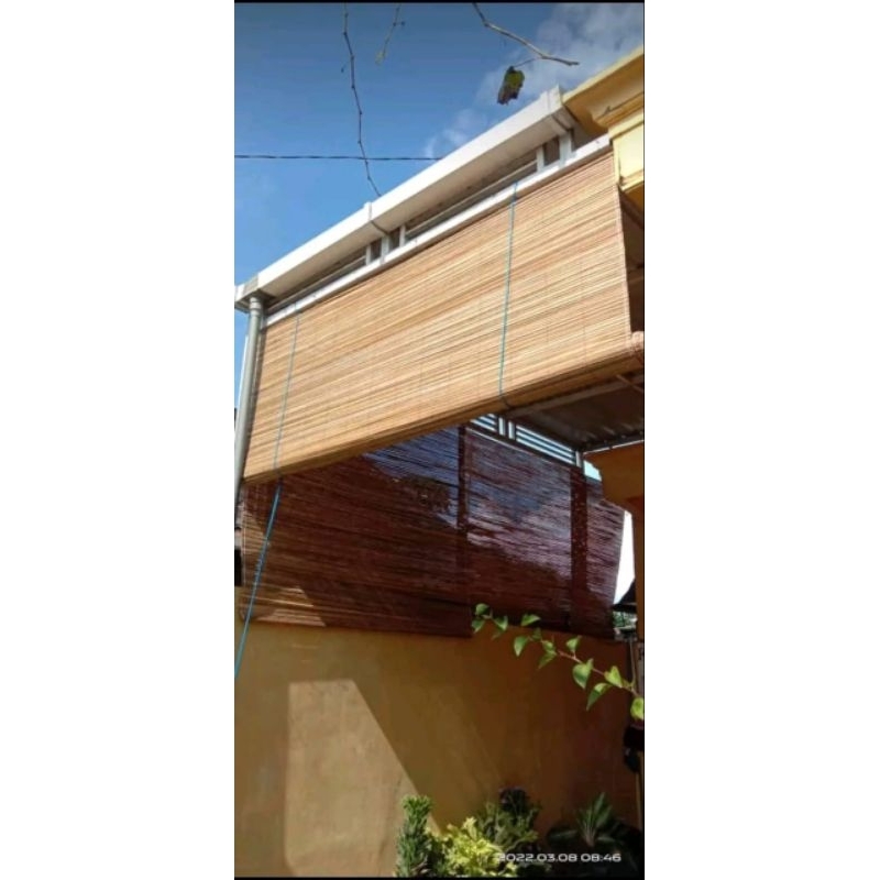 Jual TIRAI KREY BAMBU natural OUTDOOR 2x2 m.plus tali gulung | Shopee Indonesia