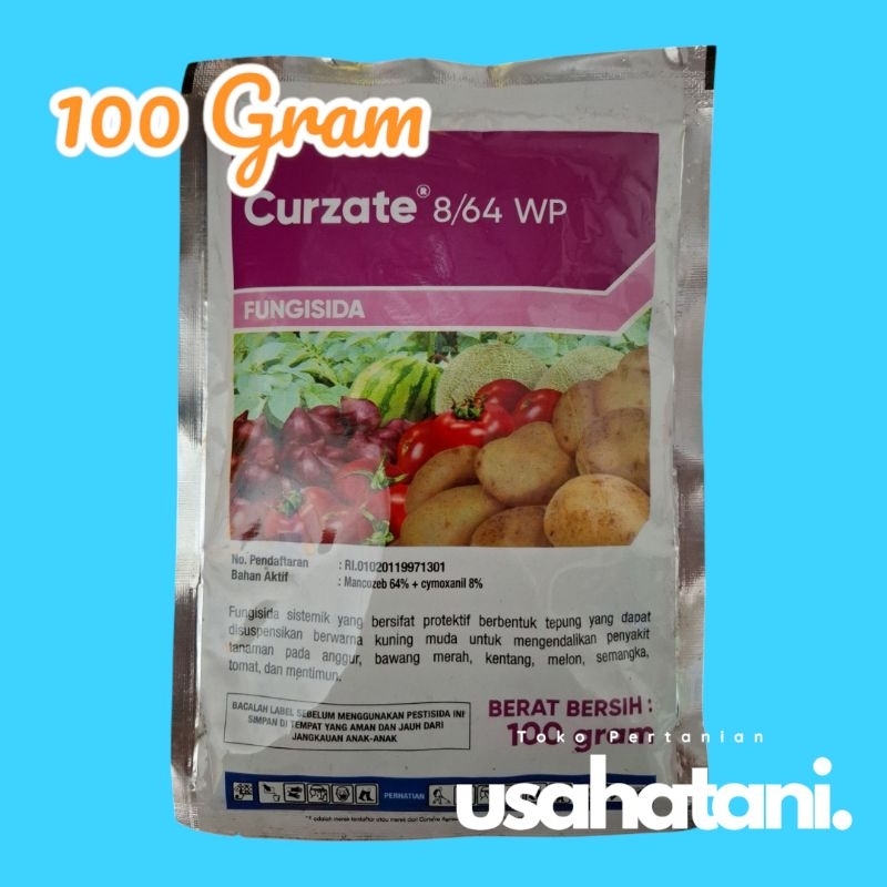 Jual CURZATE 8/64WP 100 Gram Fungisida Mankzoeb + Simoksanil | Shopee ...