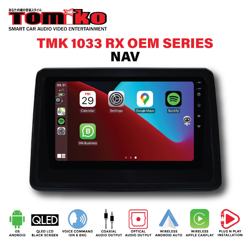 Jual Tomiko - headunit android tmk 1033 rx oem for NAV | Shopee Indonesia