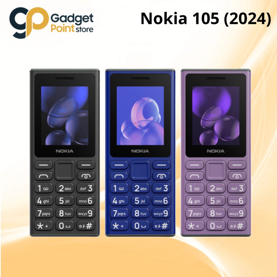 Jual Handphone Jadul | HP Nokia 105 2024 Dual SIM Jaringan 2G 1000 mAh ...