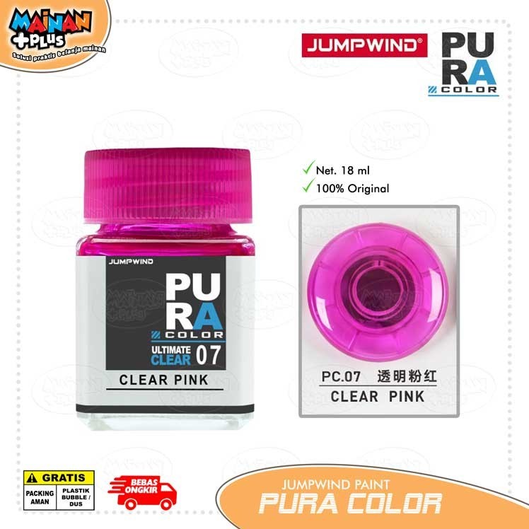 Jual JUMPWIND PURA 07 ULTIMATE CLEAR PINK Cat Gunpla Model Kit Paint ...