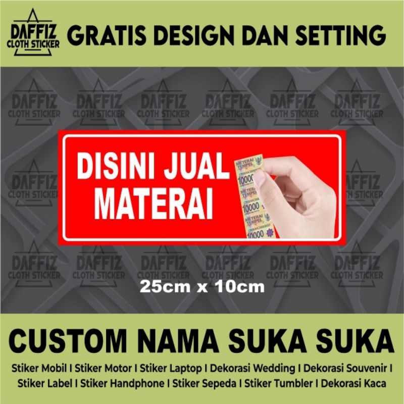 Jual STIKER VINYL LAMINASI DISINI JUAL | Shopee Indonesia