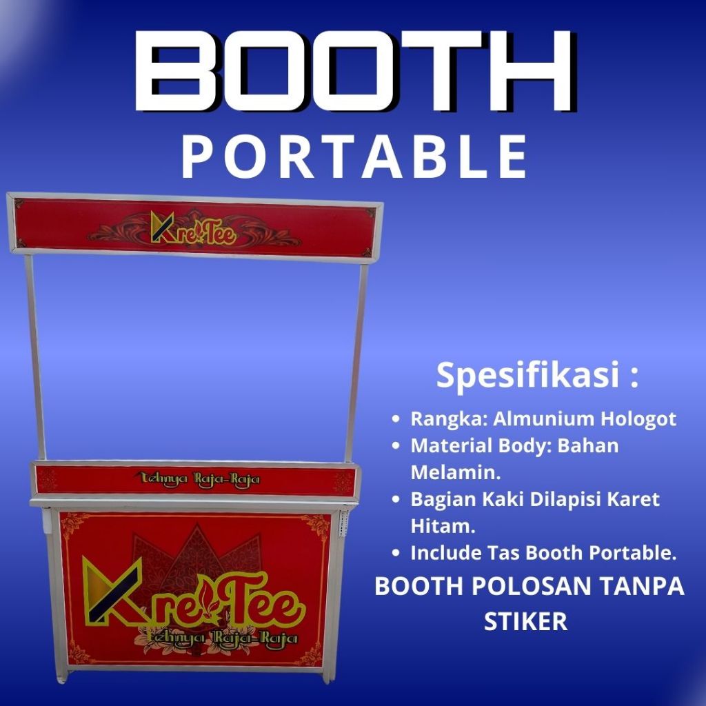 Jual BOOTH PORTABLE MEJA LIPAT EVENT DESK BOOTH JUALAN UKURAN LARGE ...