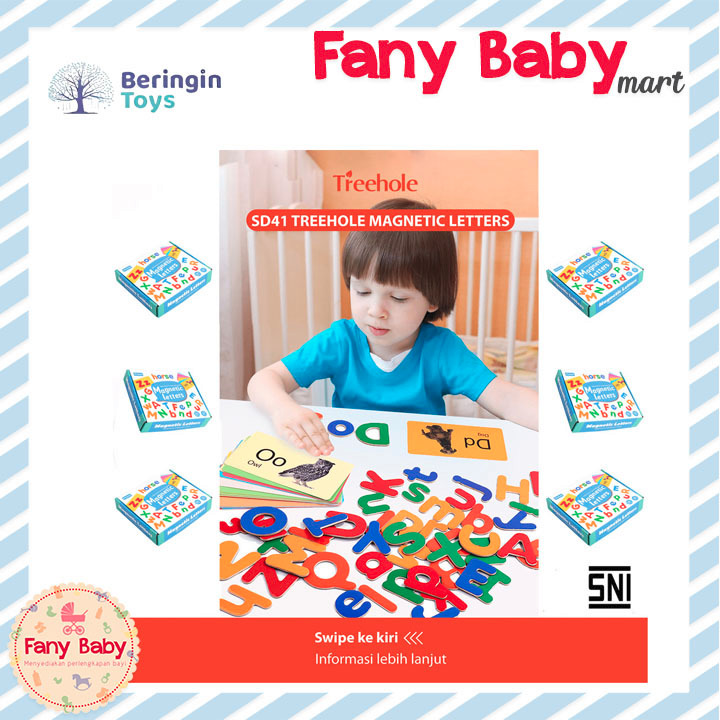 Jual BERINGIN TOYS TREEHOLE MAGNETIC LETTERS / SD41 | MAINAN EDUKASI ...