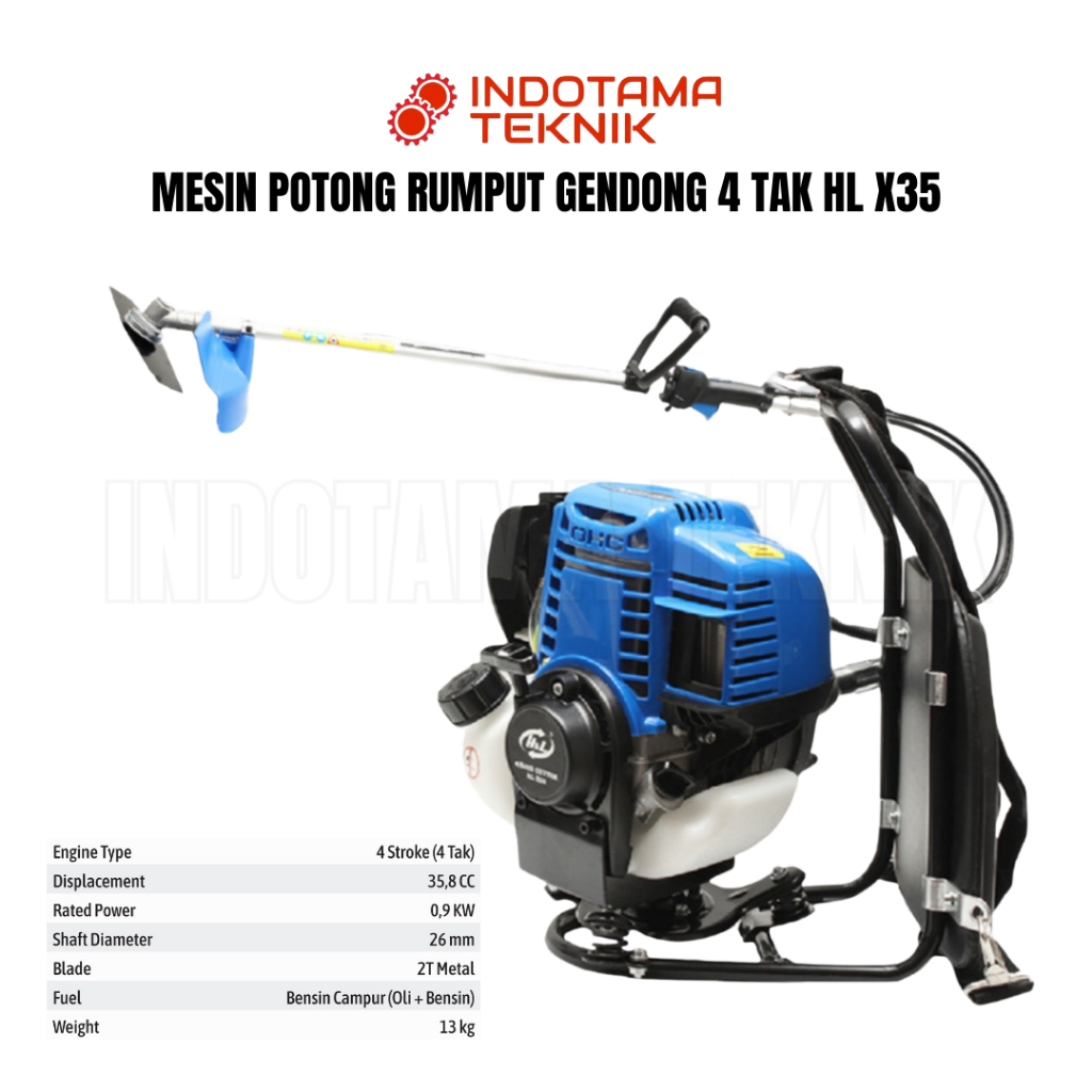 Jual HL Mesin Potong Rumput Gendong 4 Tak / Grass Cutter HL X35 | Shopee Indonesia