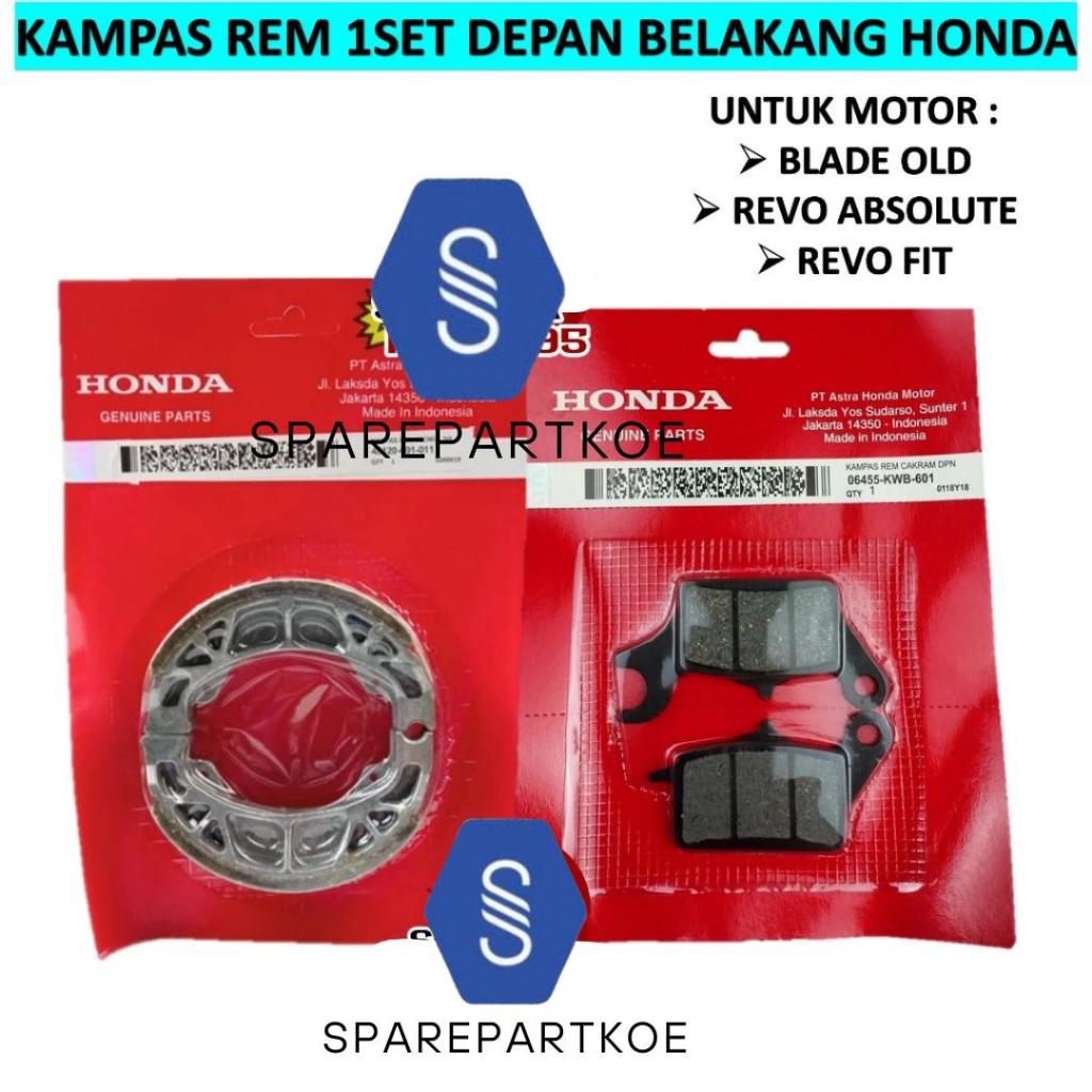 Jual PAKET KAMPAS REM REVO ABS REVO FI REVO FIT SET DEPAN BELAKANG KWB ...
