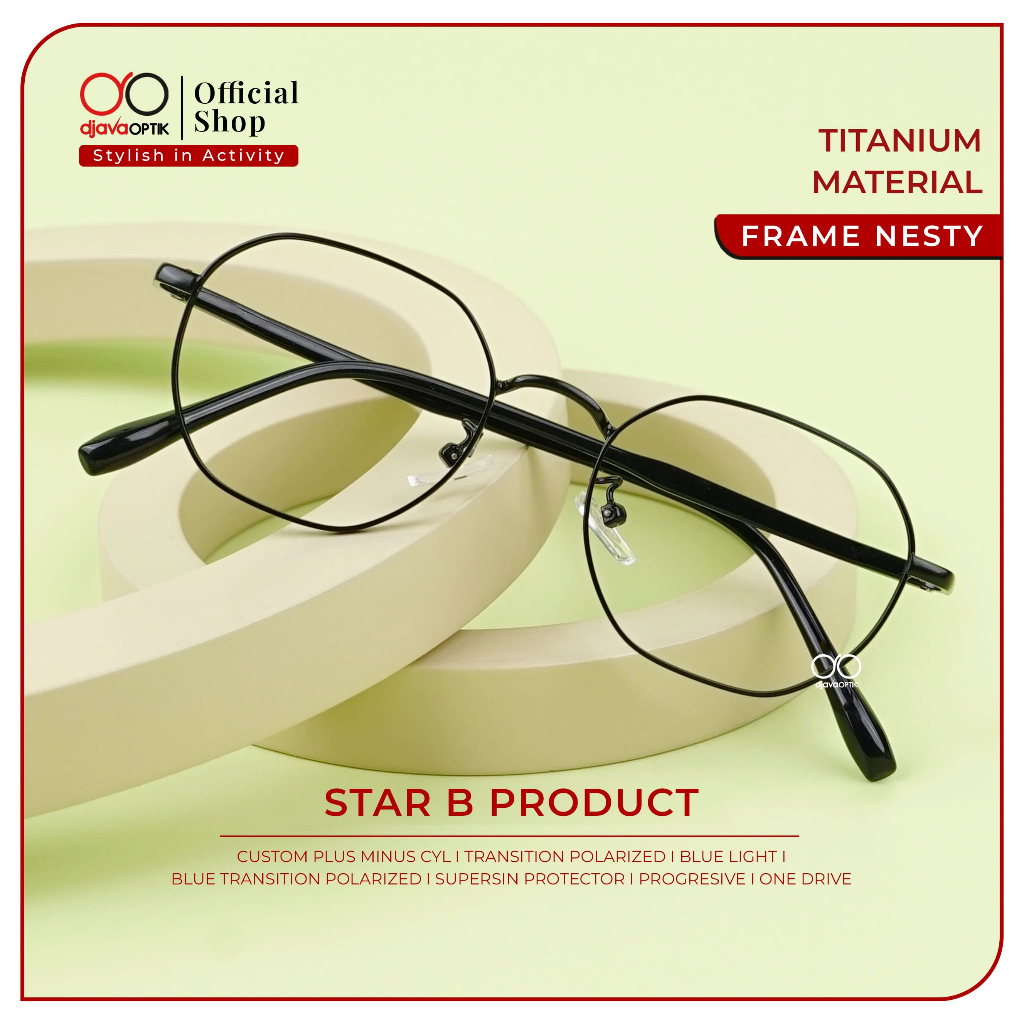 Jual DJAVA OPTIK - Frame Nesty - Kacamata Korea Star B Supersin Bluelight Transition Protector ...