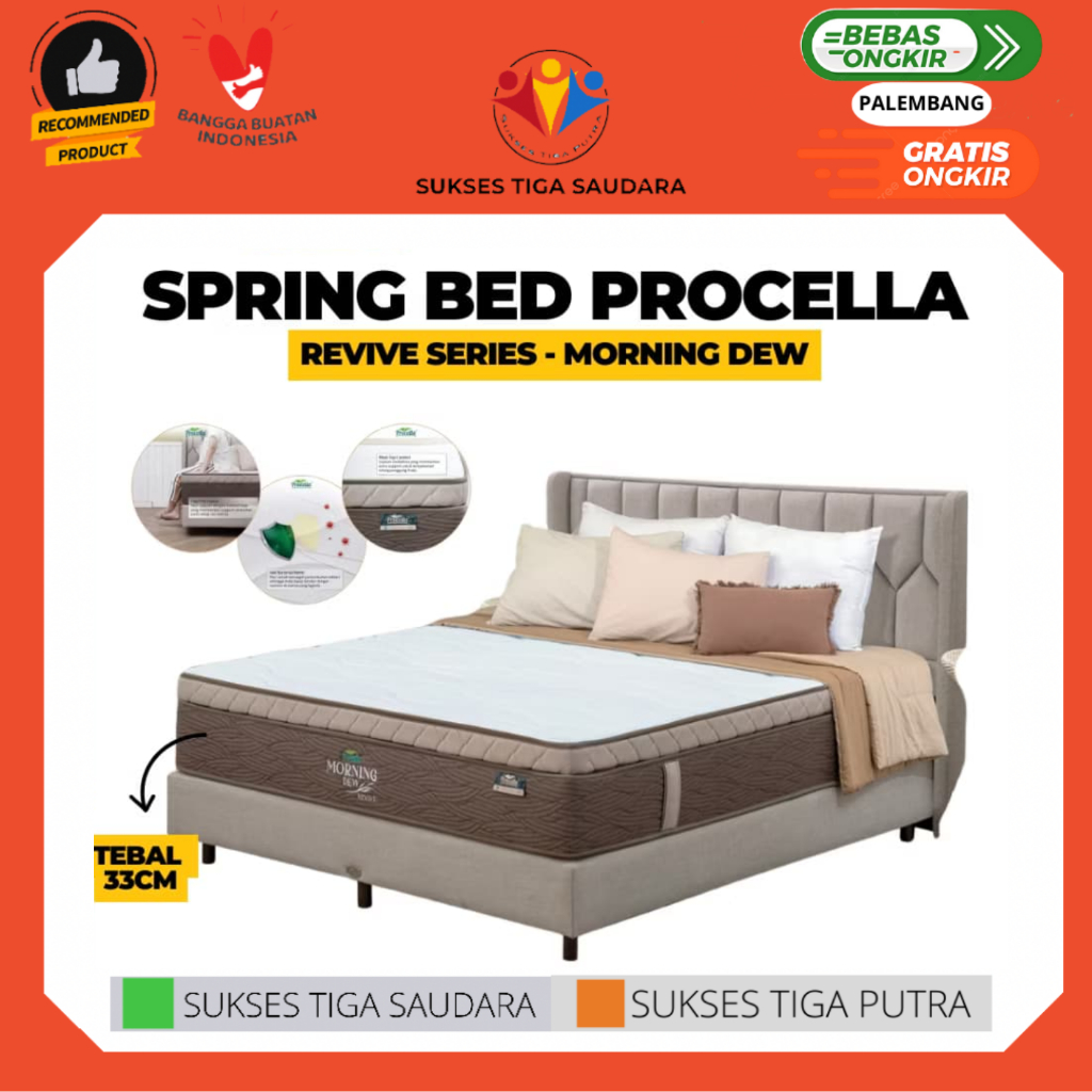 Jual KASUR SPRING BED PROCELLA MORNING DEW / REVIVE SERIES MATRAS ...