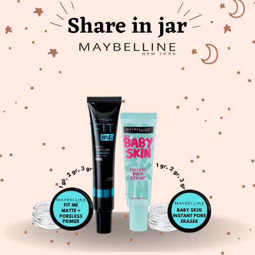 Jual [Share In Jar] Maybelline Fitme Matte And Poreless, Baby Skin Pore ...