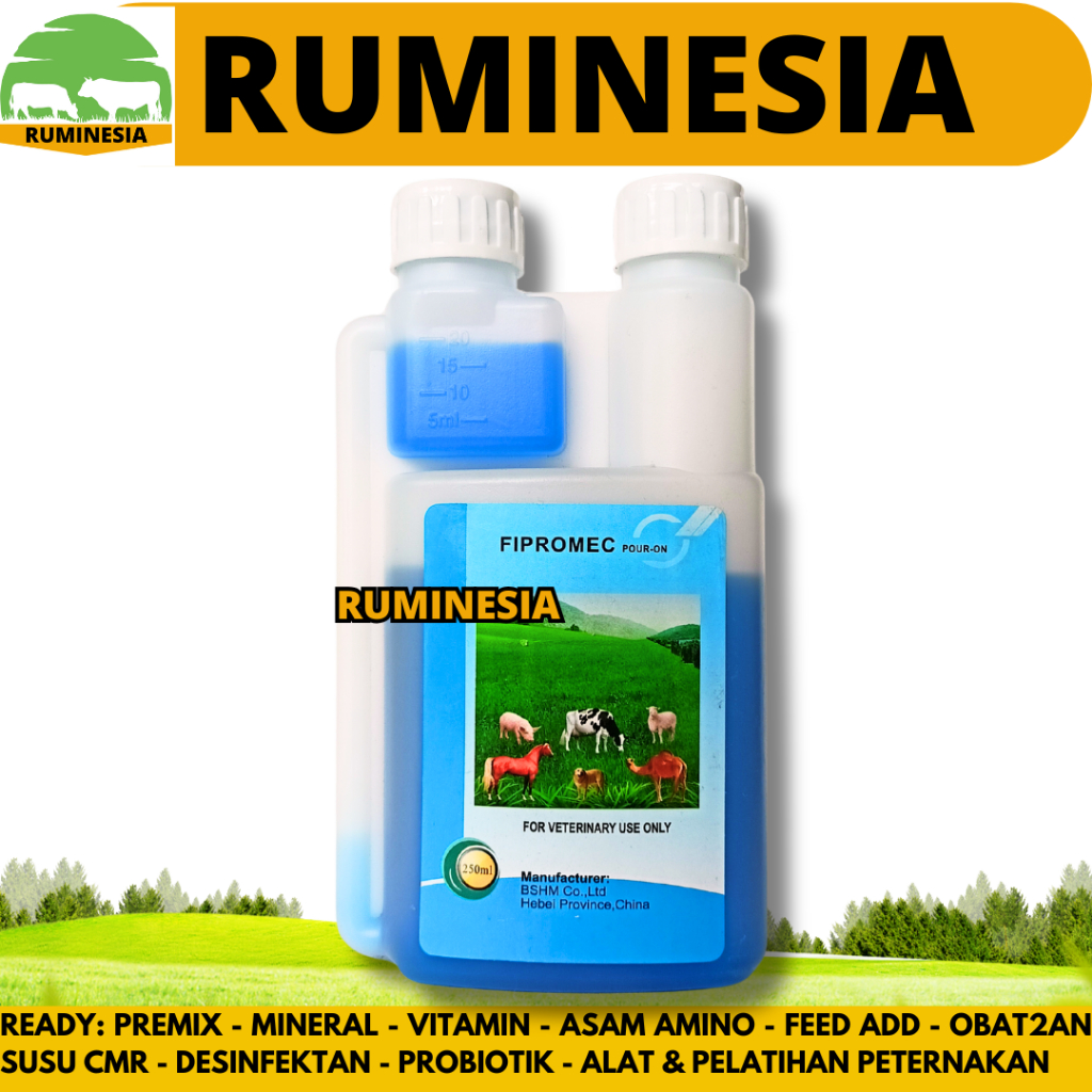 Jual FIPROMEC POUR ON 250ML - Obat Cacing Kutu Scabies Tetes untuk Sapi ...