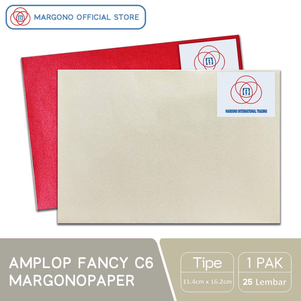 Jual Margono Amplop Warna Kertas Fancy Jamine C6 (11.4 X 16.2 cm) - 10 ...