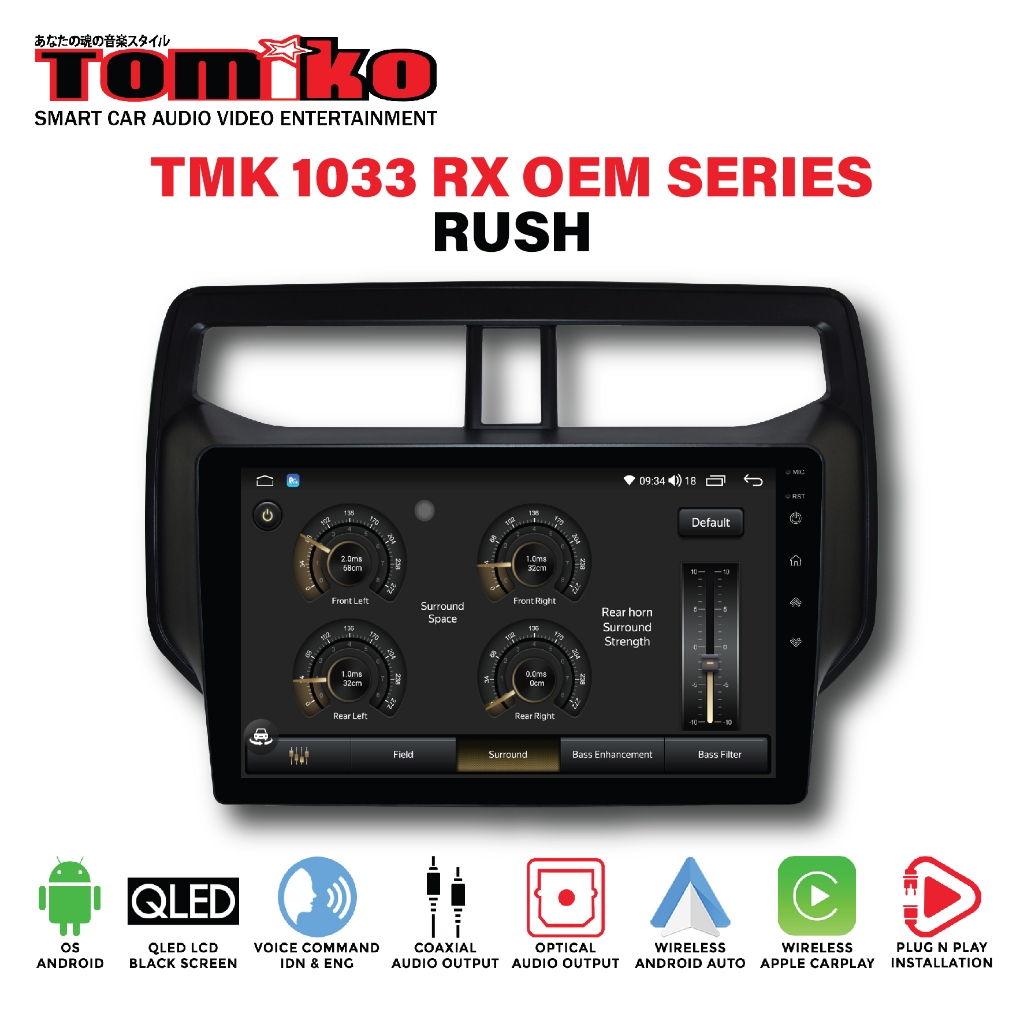Jual Tomiko headunit android tmk 1033 rx oem for Rush | Shopee Indonesia