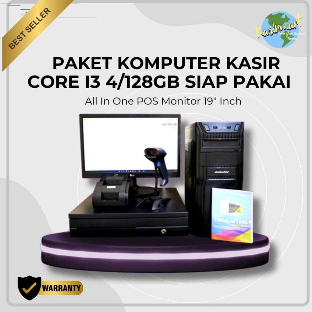 Jual Paket Komputer Kasir Full Set Komplit Langsung Pakai Program IPOS Toko Minimarket Siap ...
