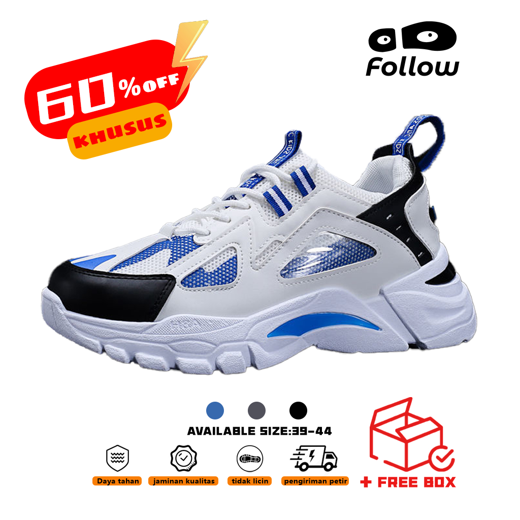 Jual 【COD】sepatu keren jalan cowok sport sepatu sneakers pria men ...