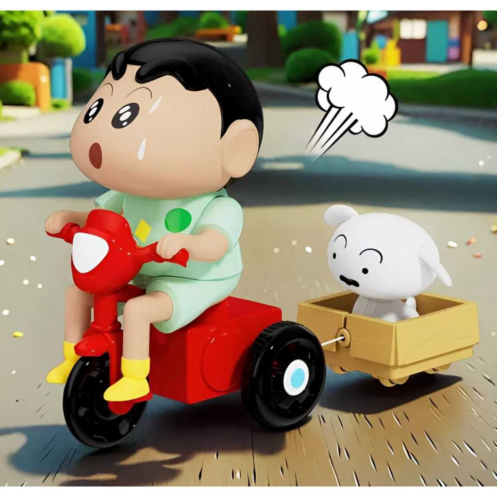 Jual Blind Box Shinchan Figure Sinchan Mainan Sepeda Tarik Gerobak ...