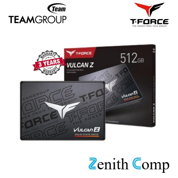 Jual SSD TEAM T-Force Vulcan Z 512GB SATA 2.5" | Shopee Indonesia