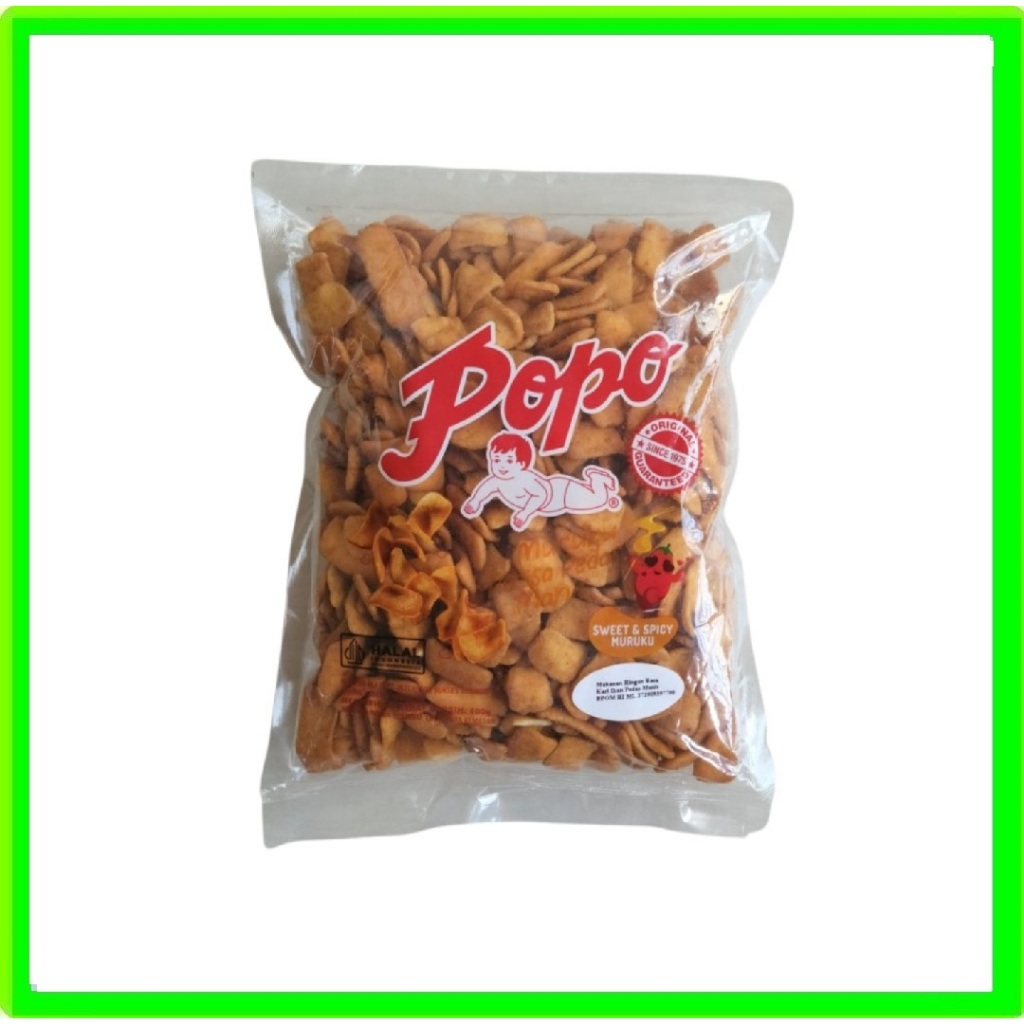 Jual Popo Snack Muruku Sweet & Spicy Snek Camilan ikan Pedas Manis 400 ...