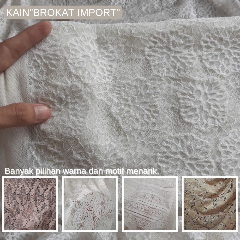 Jual kain brokat katun - Harga/0,5m - kain brokat meteran - kain brokat ...