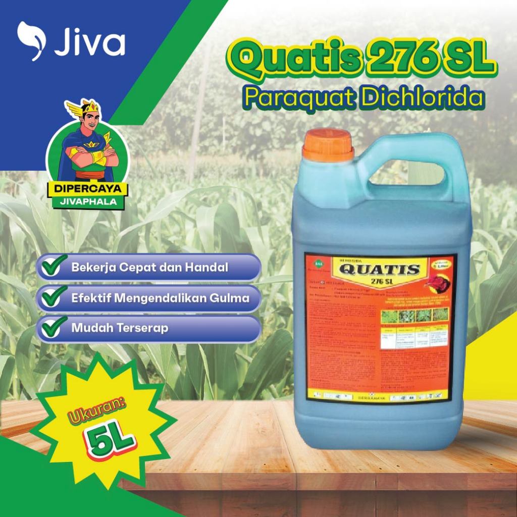Jual Pembasmi Gulma Daun Lebar Sempit Quatis 276 SL Herbisida Kontak ...