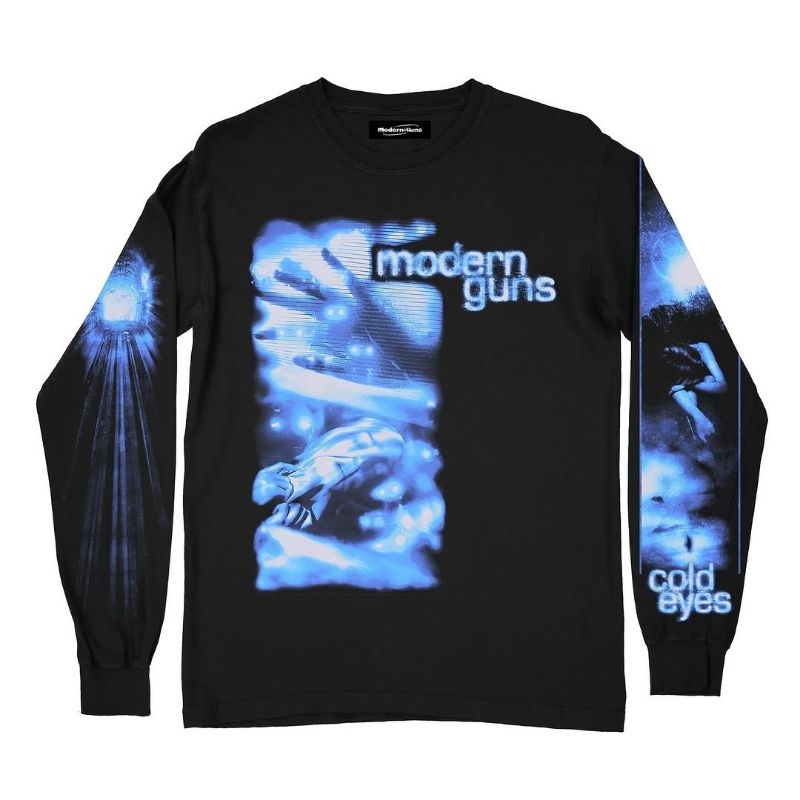 Jual ORIGINAL T SHORT MODERN GUNS COLD EYES RELEASE BY BAND | Shopee ...