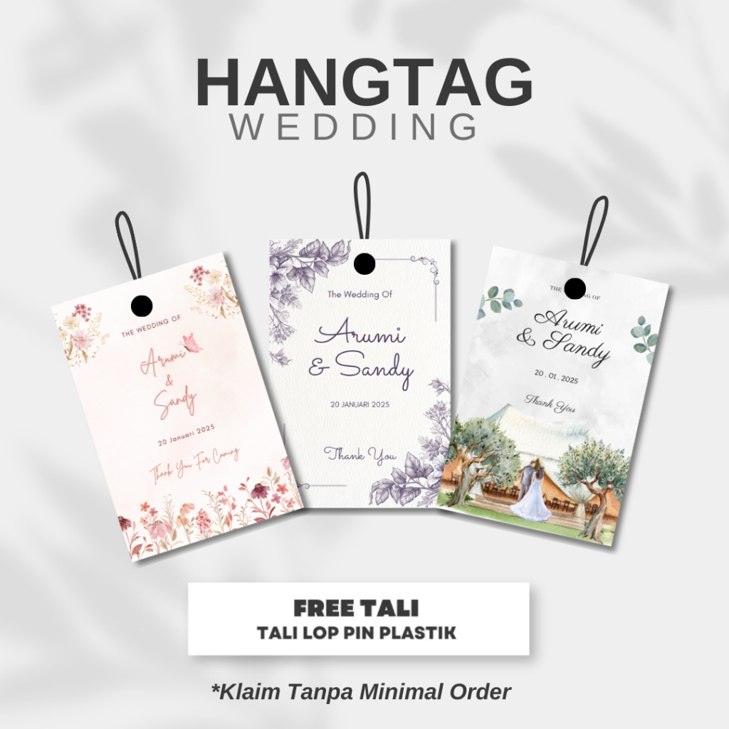 Jual YOUR SPECIAL GIFT Hangtag Wedding Hangtag Pernikahan Gantungan ...