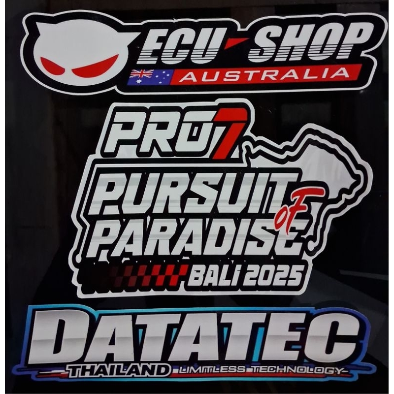 Jual Stiker PRO7 Persuit Paradise 2025,Ecu Shop,Datatec | Shopee Indonesia