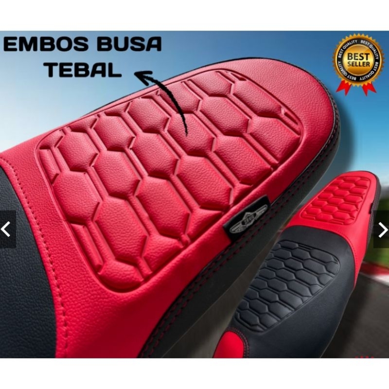 Jual Cover Jok Kulit Jok Motor Custom tanpa staples VARIO BEAT SCOOPY ...