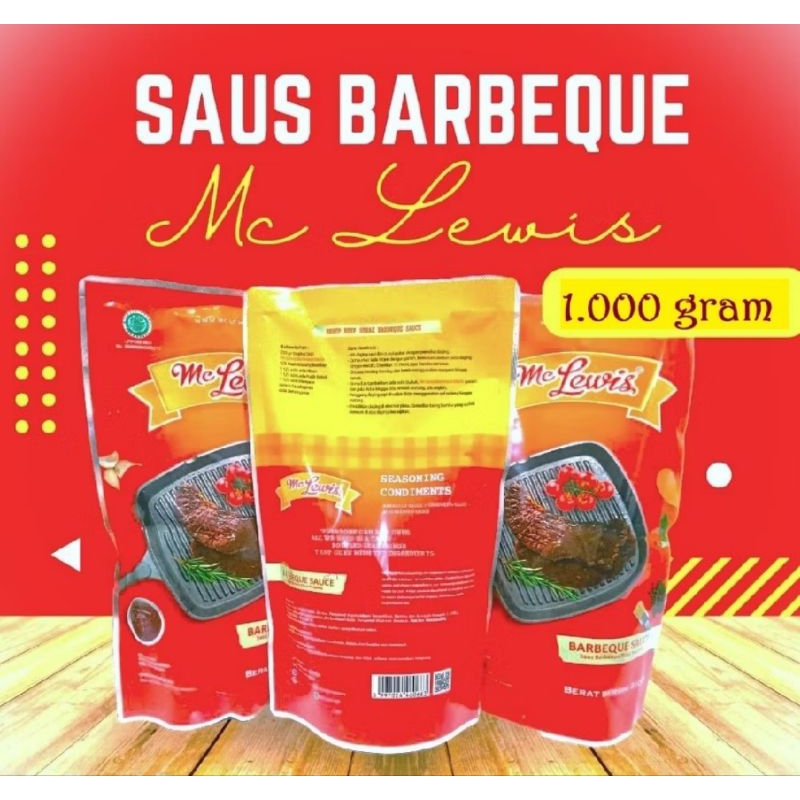Jual Mc Lewis Barbeque Sauce Saus Barbeque BBQ 1kg/ Bahan makanan ...