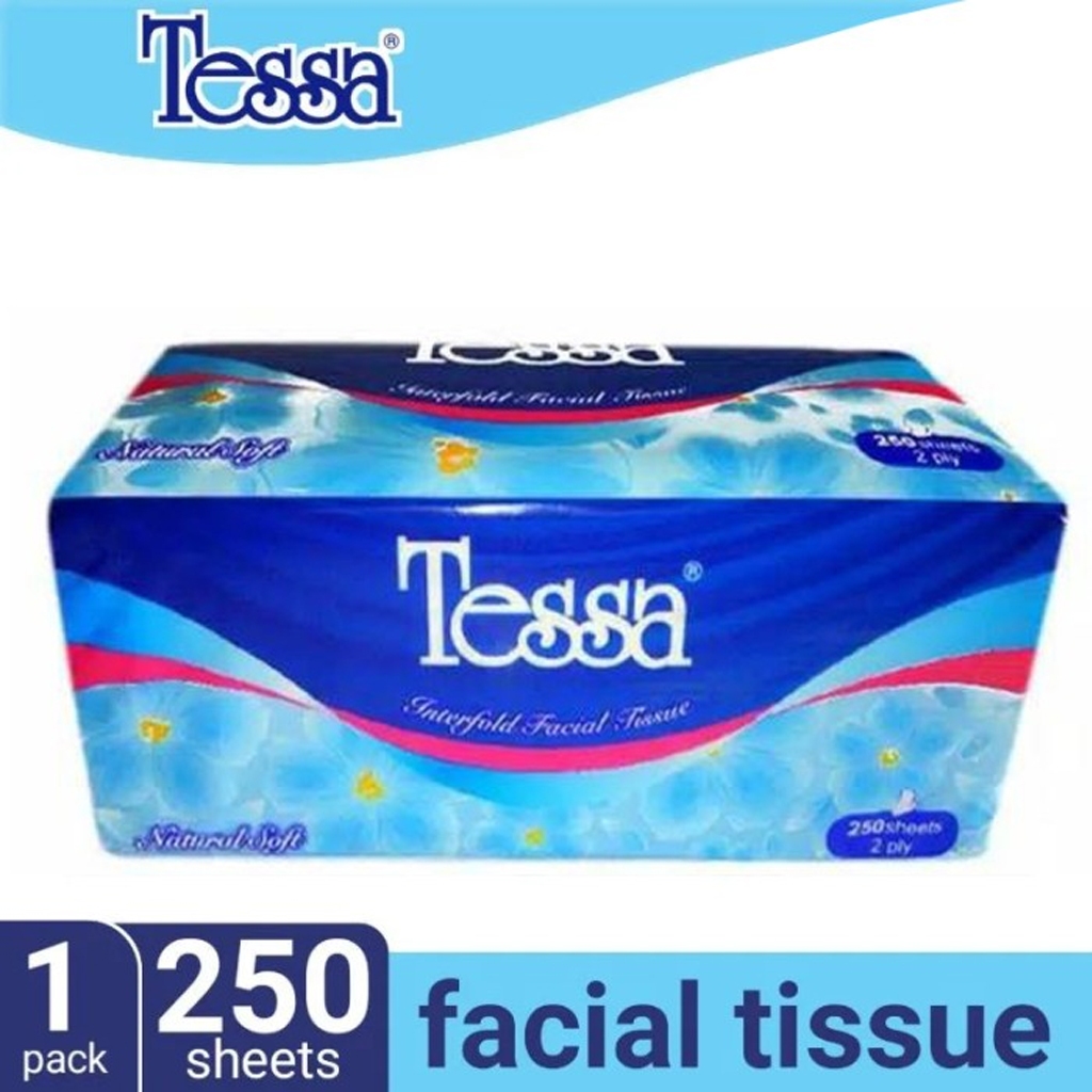 Jual Tissue Tessa Natural Soft 250 Sheets 2 Ply Tisu Isi 250 Lembar 2 ...