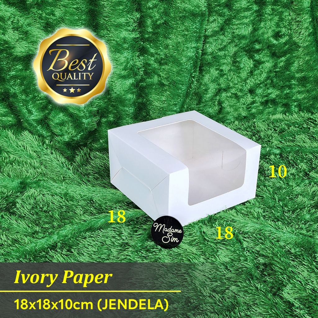 Jual BOX IVORY - BOX HAMPERS - KOTAK BOLU - DUS ROTI 18x18x10 - JENDELA ...