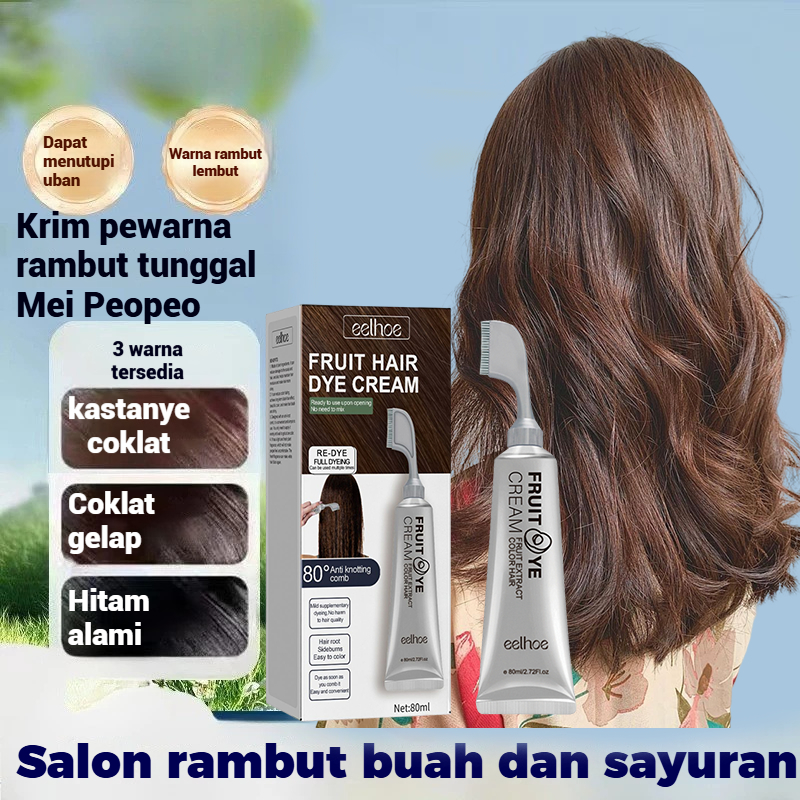 Jual Pewarna rambut buah pewarna rambut buah alami dengan sisir pewarna ...