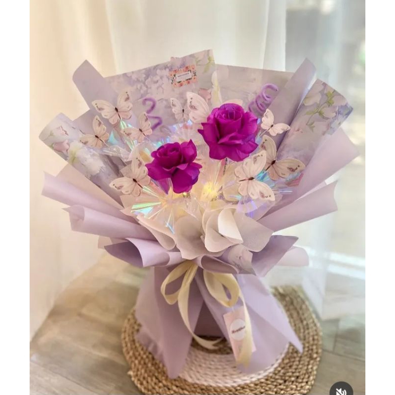 Jual (FREE LED) BUKET KUPU-KUPU LED/BUTTERFLY | Shopee Indonesia