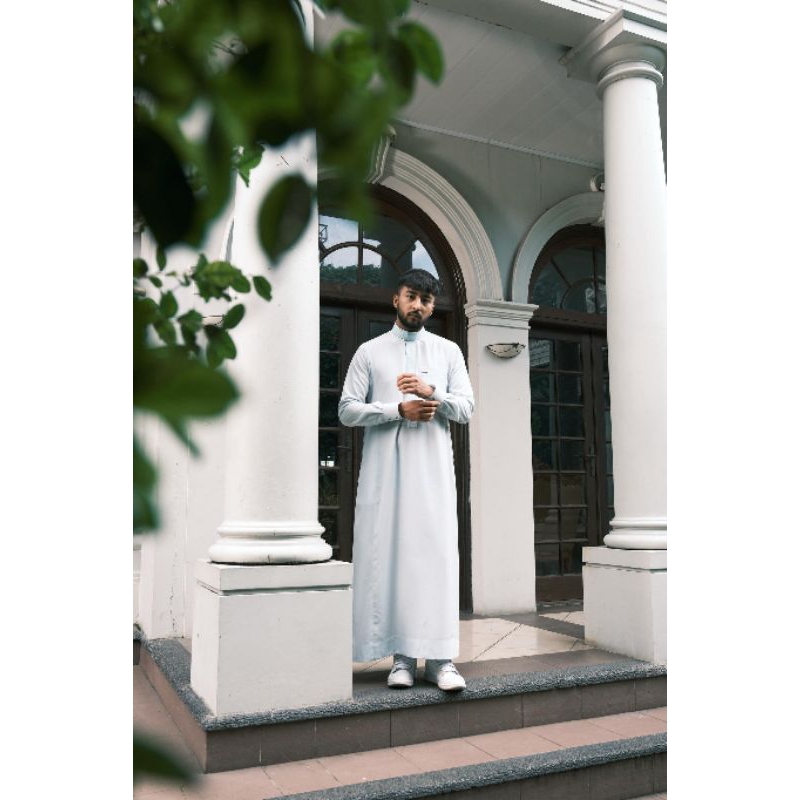 Jual Jubbah Shahama Premium SH-143 Light Green Baju Gamis Pria Dewasa ...