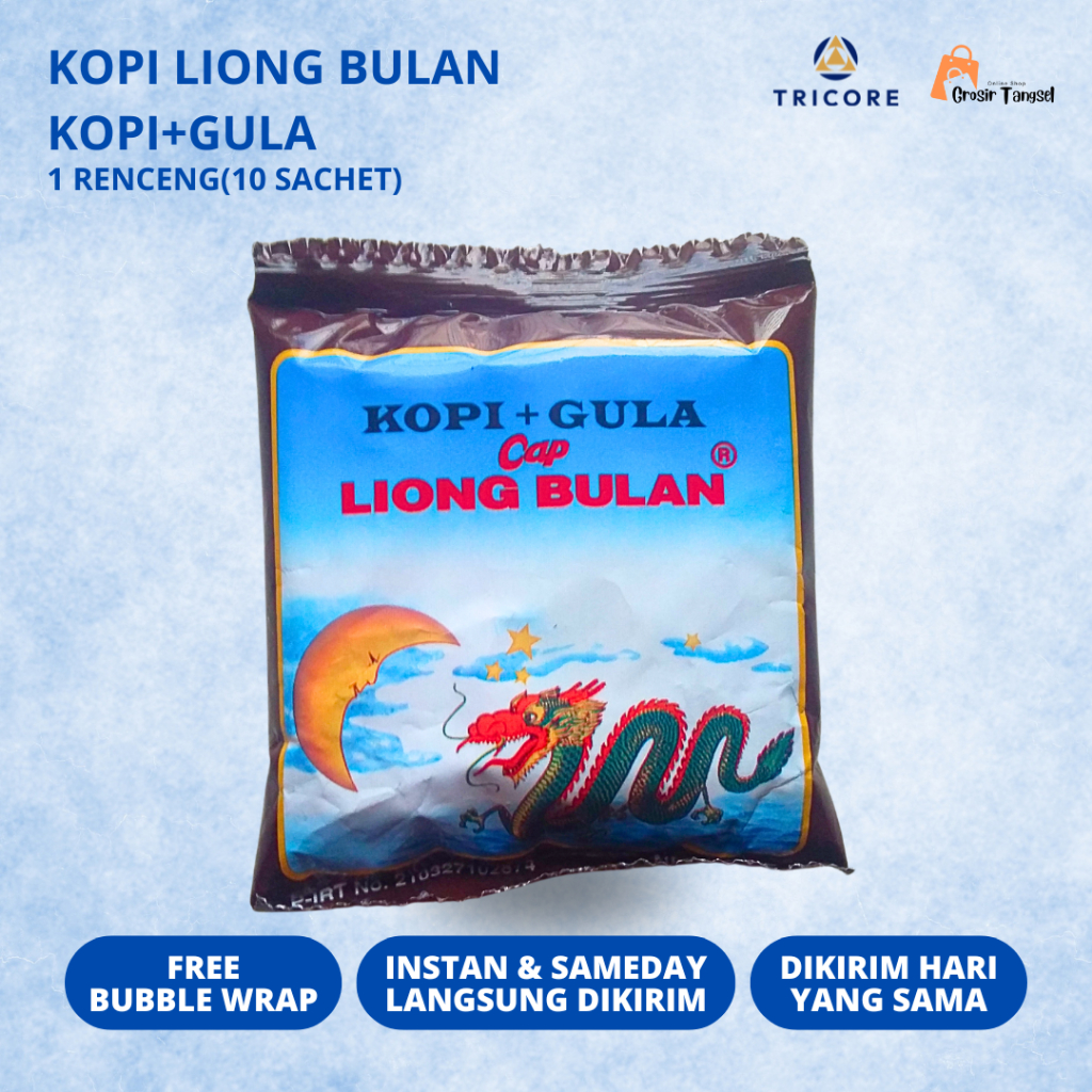 Jual LIONG Kopi Liong PLUS GULA 10 atau 20 Sachet Khas Bogor | Shopee ...