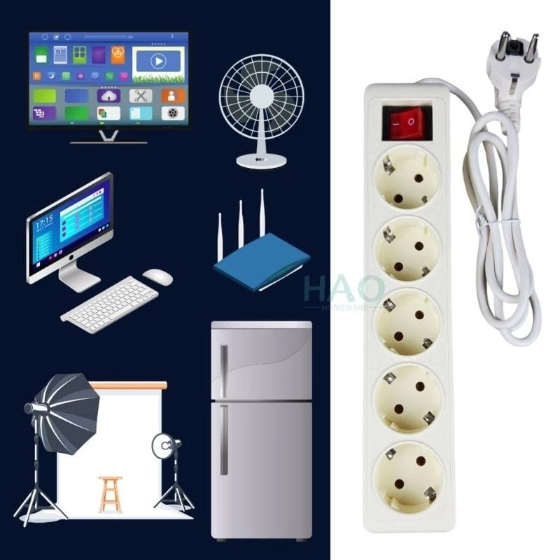 Jual BAS STOP KONTAK + KABEL 5 LUBANG 10 METER Barang Lokal/ COK ...