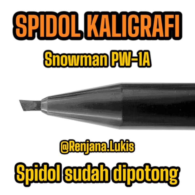 Jual SPIDOL SNOWMAN KALIGRAFI PW-1A - SPIDOL LETTERING | Shopee Indonesia