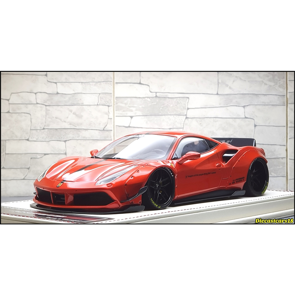 Jual 1/18 Davis & Giovanni Ferrari 488 GTB Orange Liberty Walk Ltd 10 ...