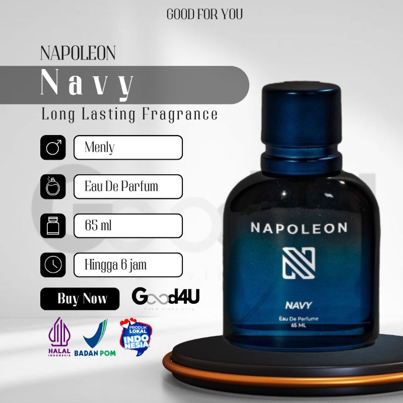 Jual NAPOLEON Parfum Pria EDP - NAVY 65 ML | Shopee Indonesia